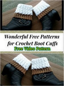 Trendy Crochet Boot Cuffs Free Crochet Pattern Tutorial