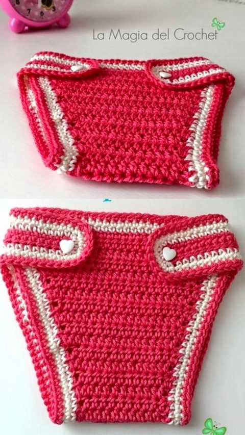Crochet Soakers Newborn Diaper Cover Free Pattern