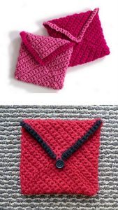 Crochet Valentine Envelopes Patterns with Easy Tutorials