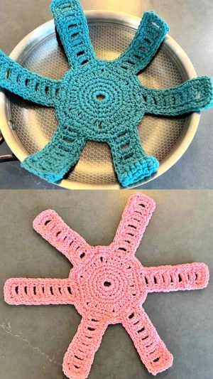 Free Kitchen Protector Crochet Patterns - Pretty Pan Protectors