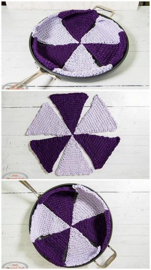 Free Kitchen Protector Crochet Patterns - Pretty Pan Protectors