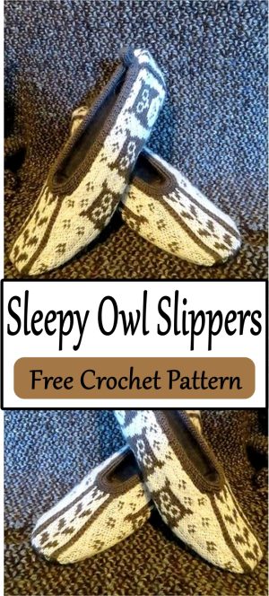 Crochet Owl Slippers
