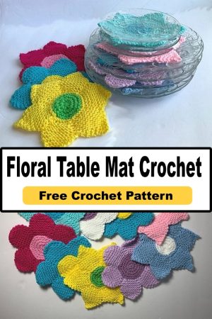 Crochet Flower Table Mat