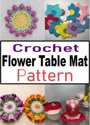 Crochet Flower Table Mat