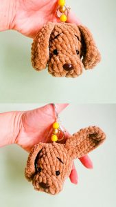Crochet Dog keychain