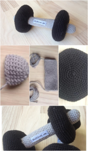 Crochet Baby Dumbbell