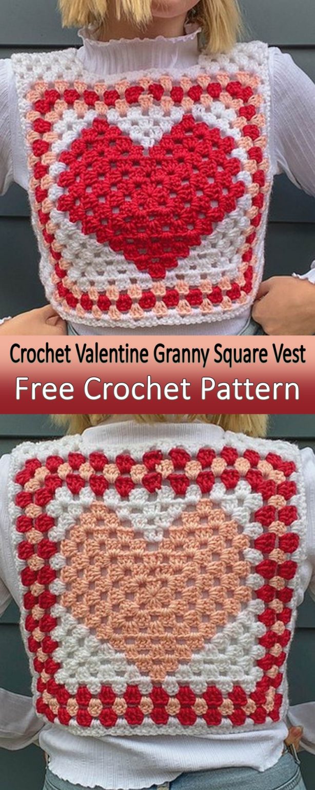Crochet Granny Square Vest