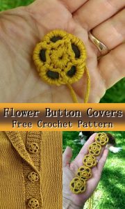 Crochet Flowered Button