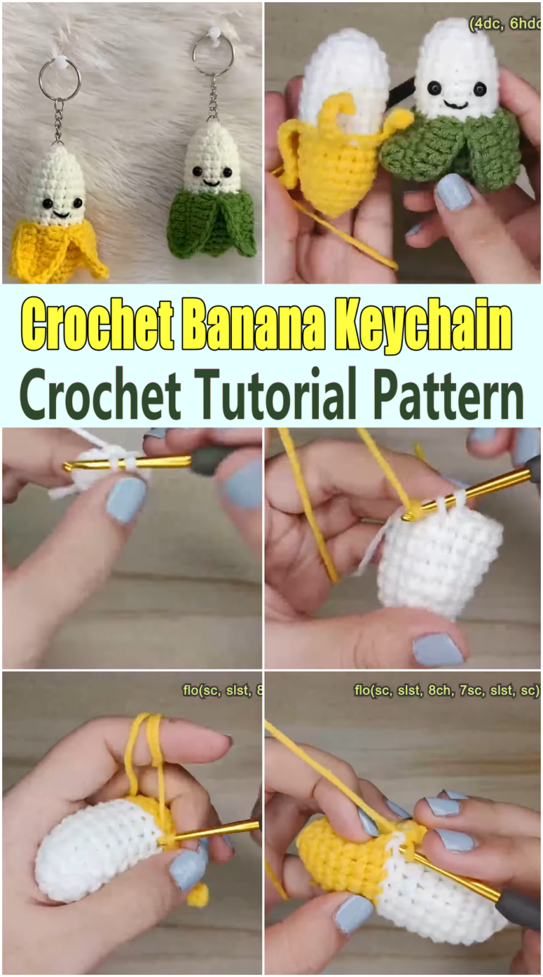 Crochet Banana keychain