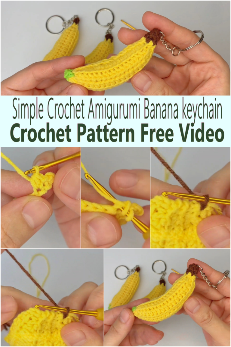 Crochet Banana keychain