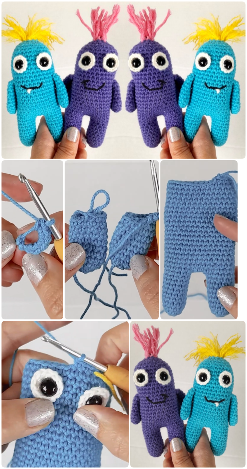 Crochet Worry Monster Amigurumi