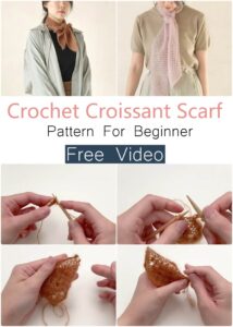 Crochet Croissant Scarf