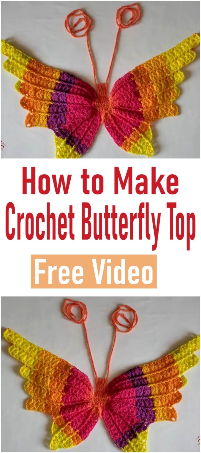 Crochet Butterfly Top