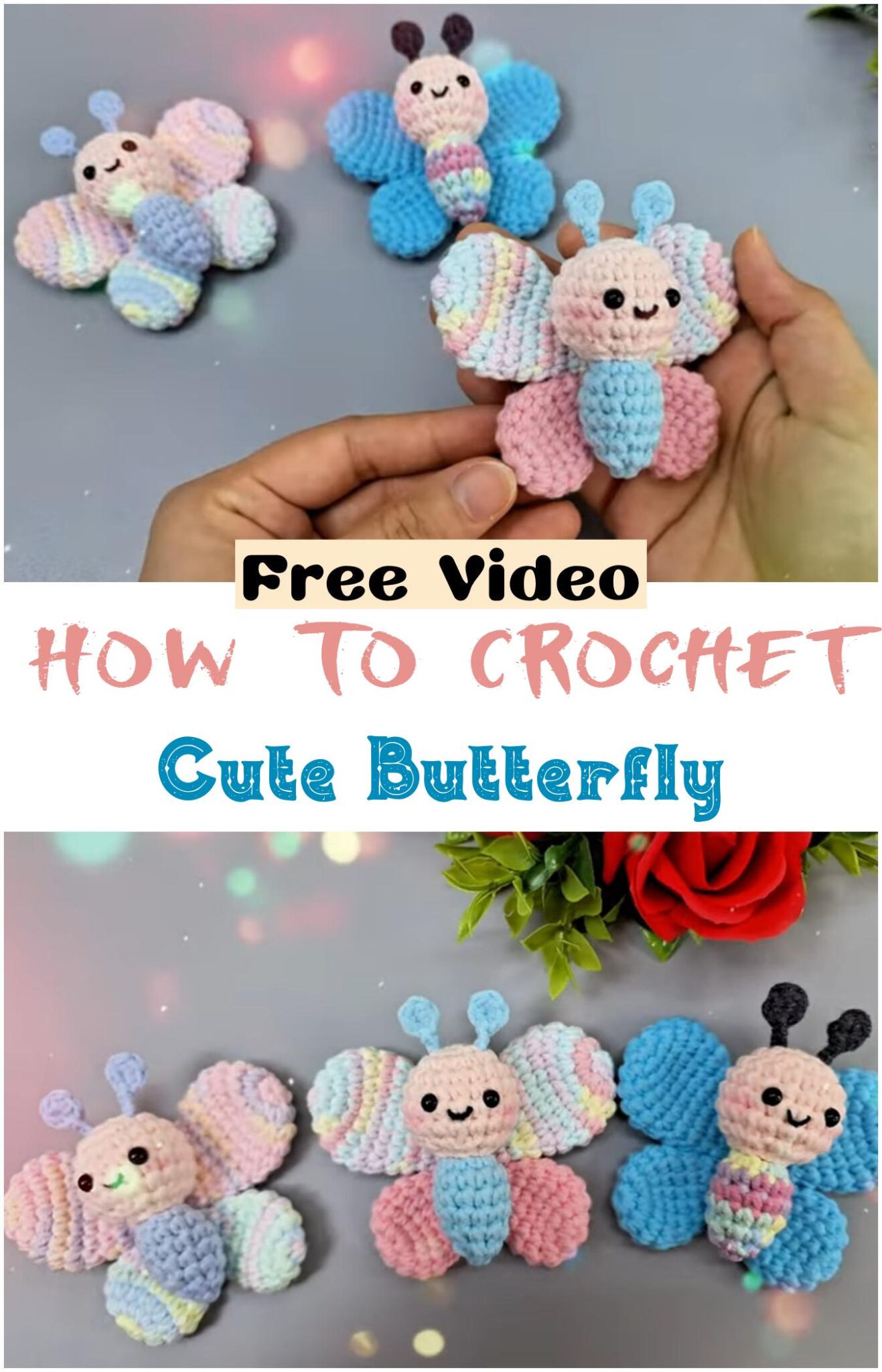 Crochet Amigurumi Butterfly