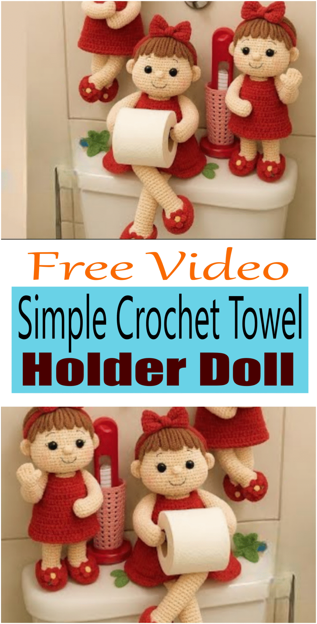 Crochet Toilet Paper Holder