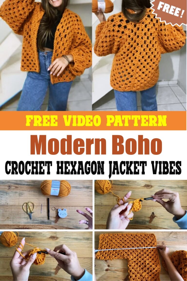 Crochet Hexagon Jacket
