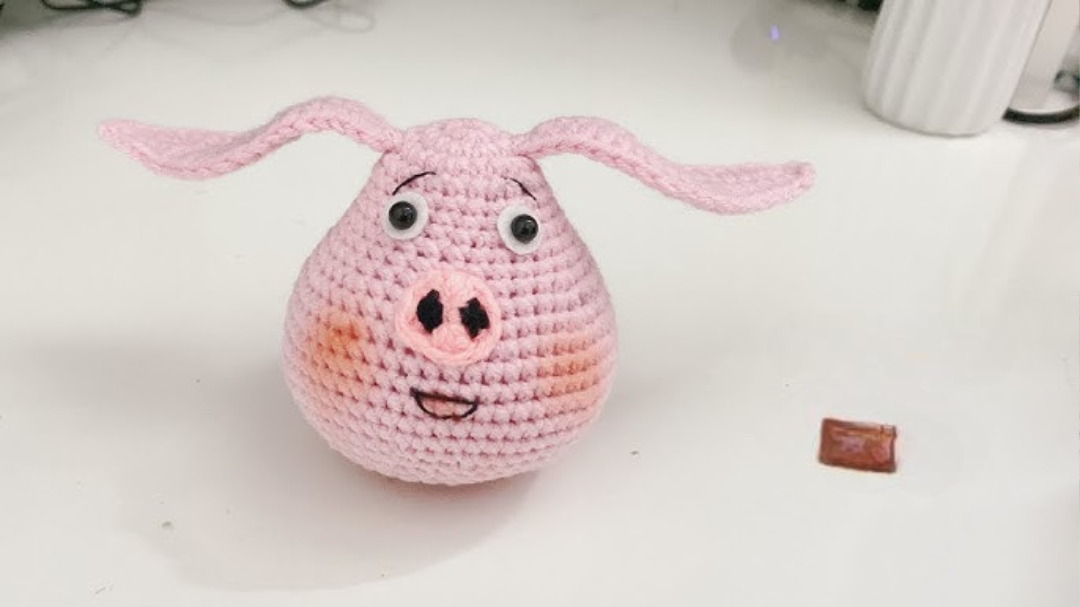 Crochet Nezha-Inspired Flying Pig