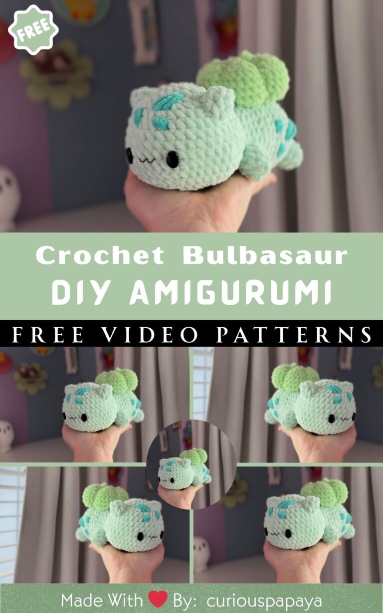 Crochet Bulbasaur Pokemon Amigurumi