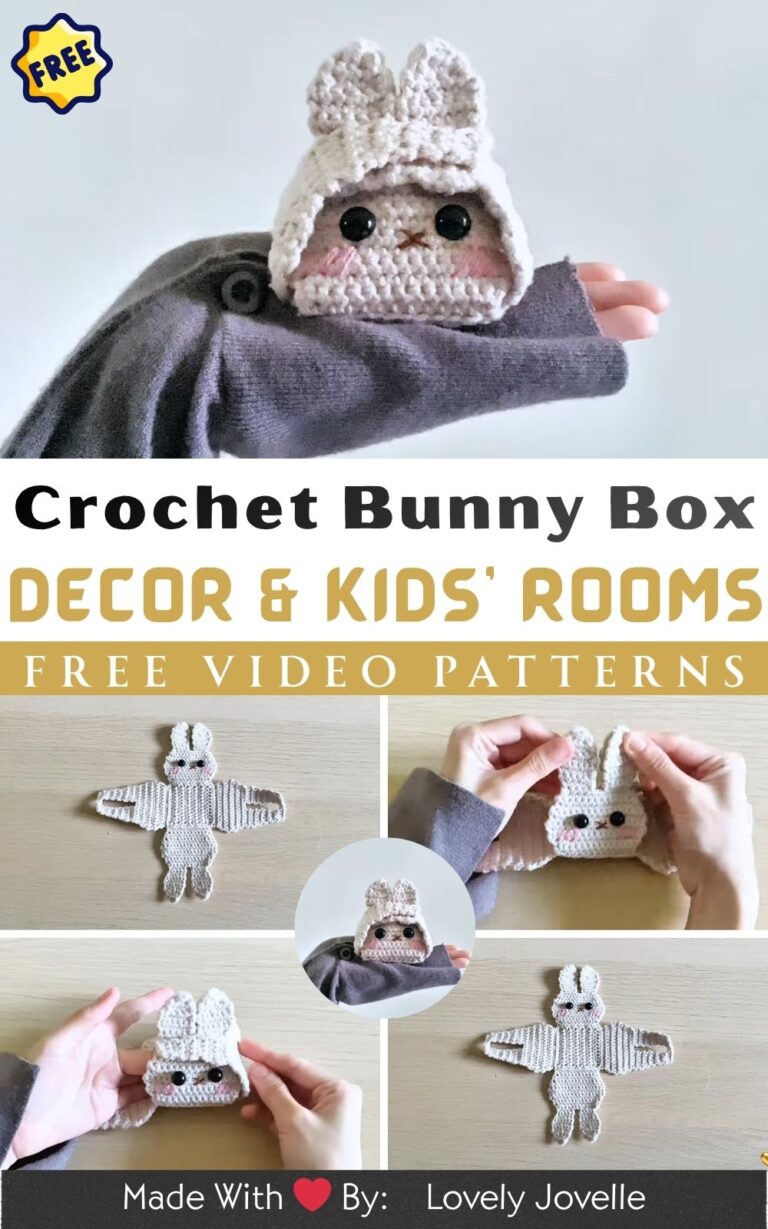 Crochet Bunny Box with Lid Pattern
