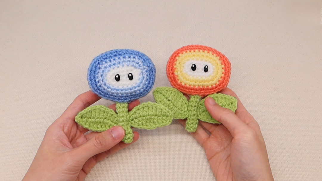 Crochet Fire Flowers Mario