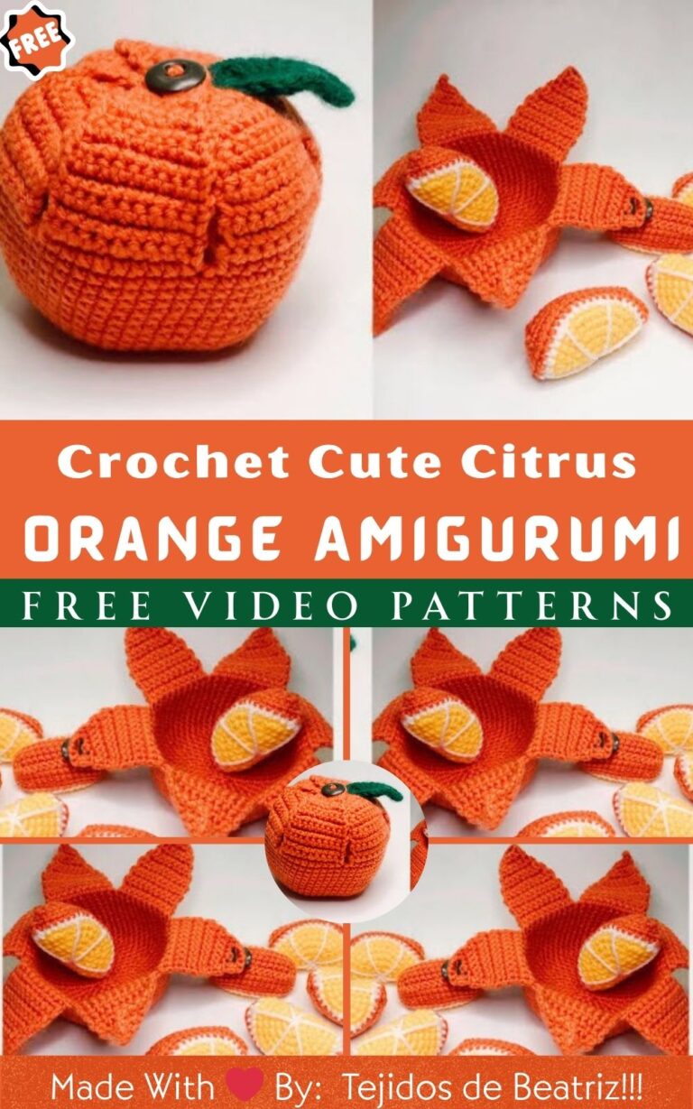 Crochet Citrus Orange Amigurumi Pattern