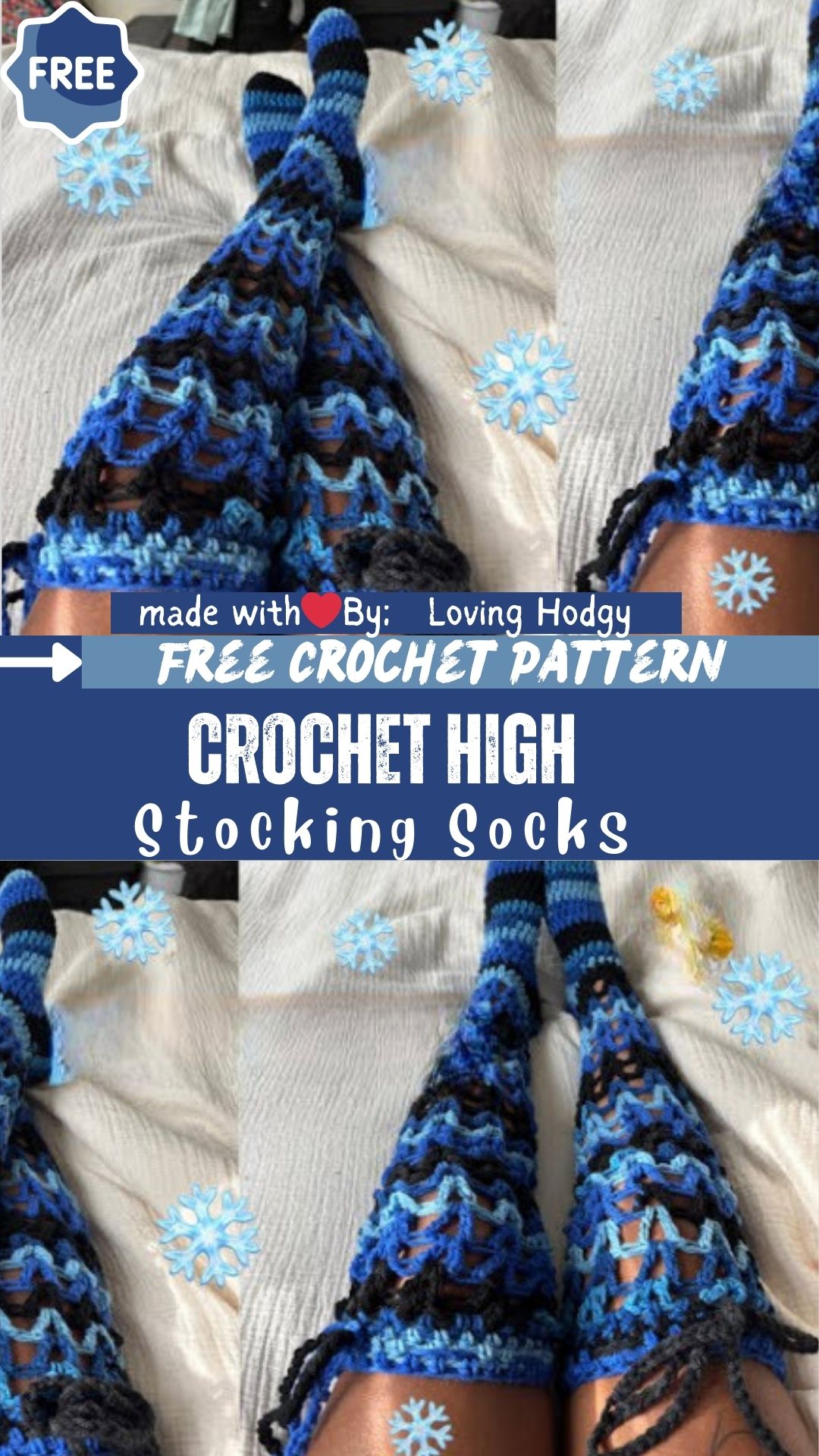 Crochet Vine Lace Sock