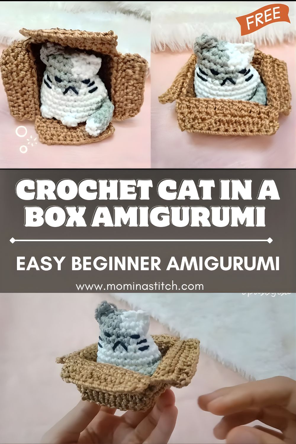 Crochet Cat in a Box Pattern