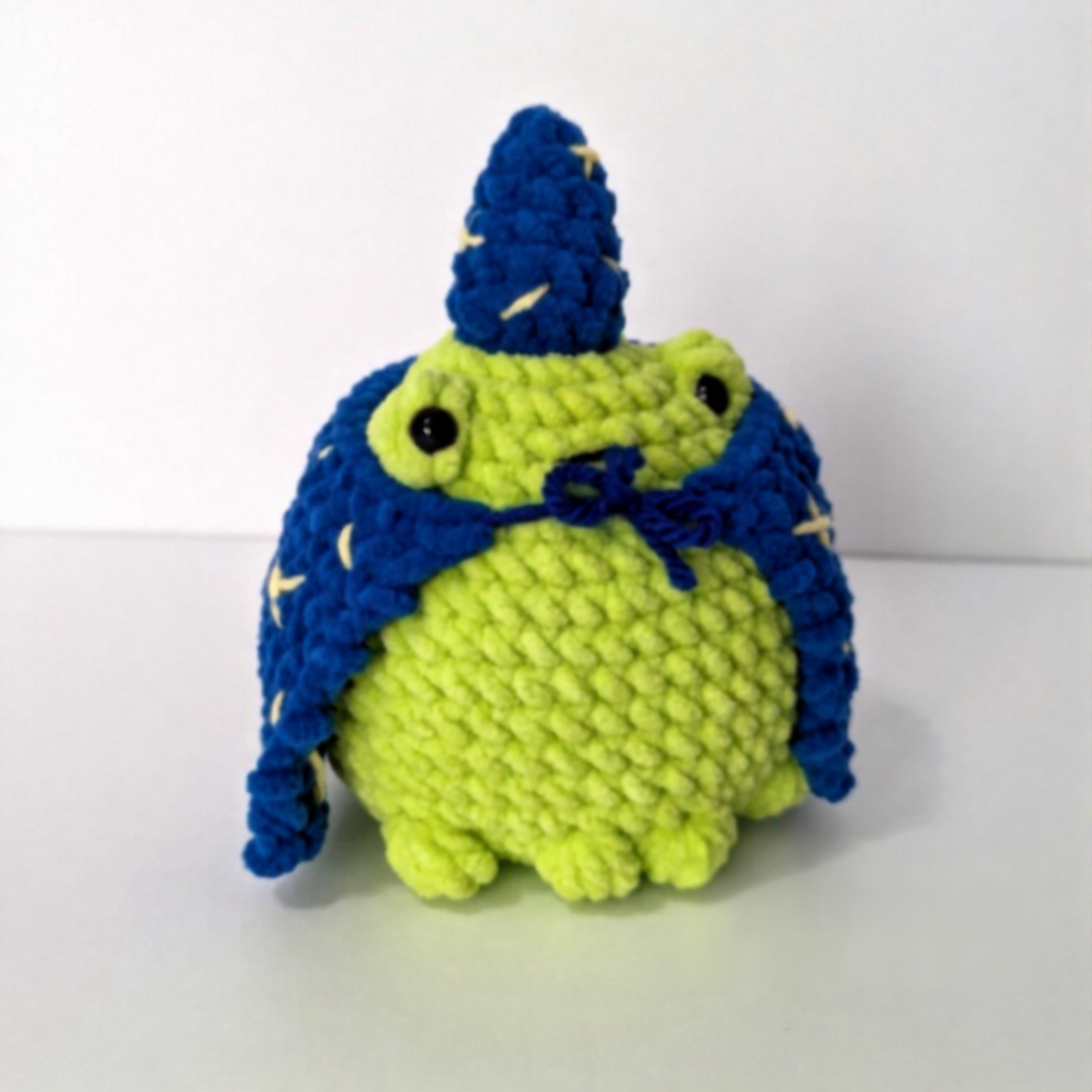 Crochet Wizard Frog Plushie Free Pattern